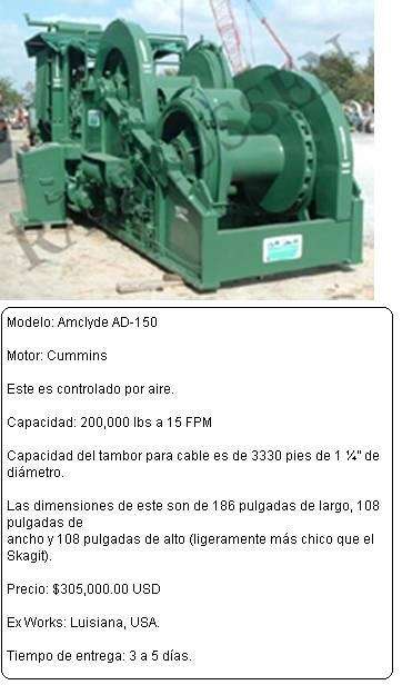Malacate modelo amclyde ad-150 en Buenos Aires - Otros vehículos | 191316